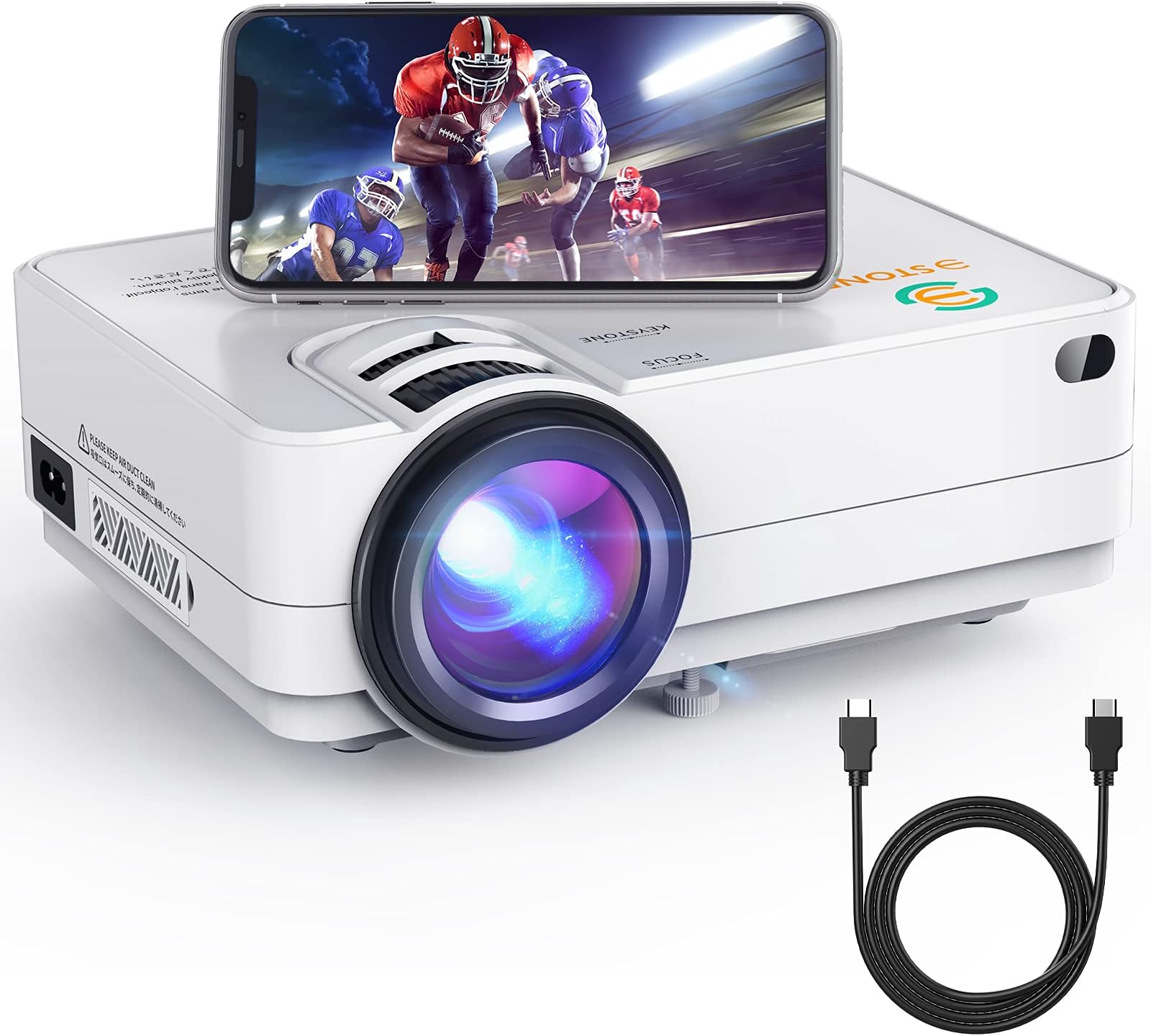 PVO Mini Projector, Portable Projector for Cartoon, Kids Gift, Outdoor ...