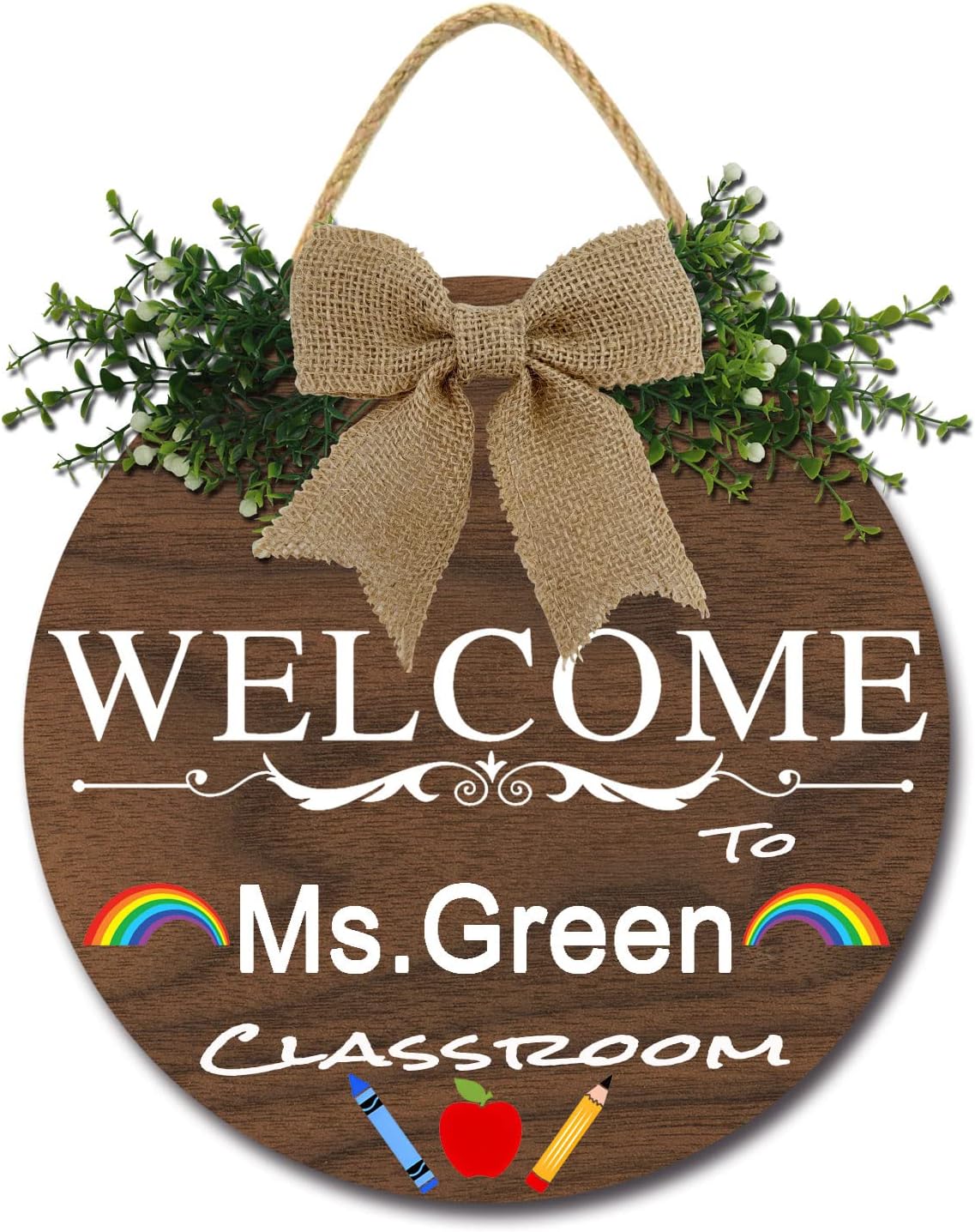 Amazon.com: Isaric Welcome Sign for Classroom Door Decorations ...