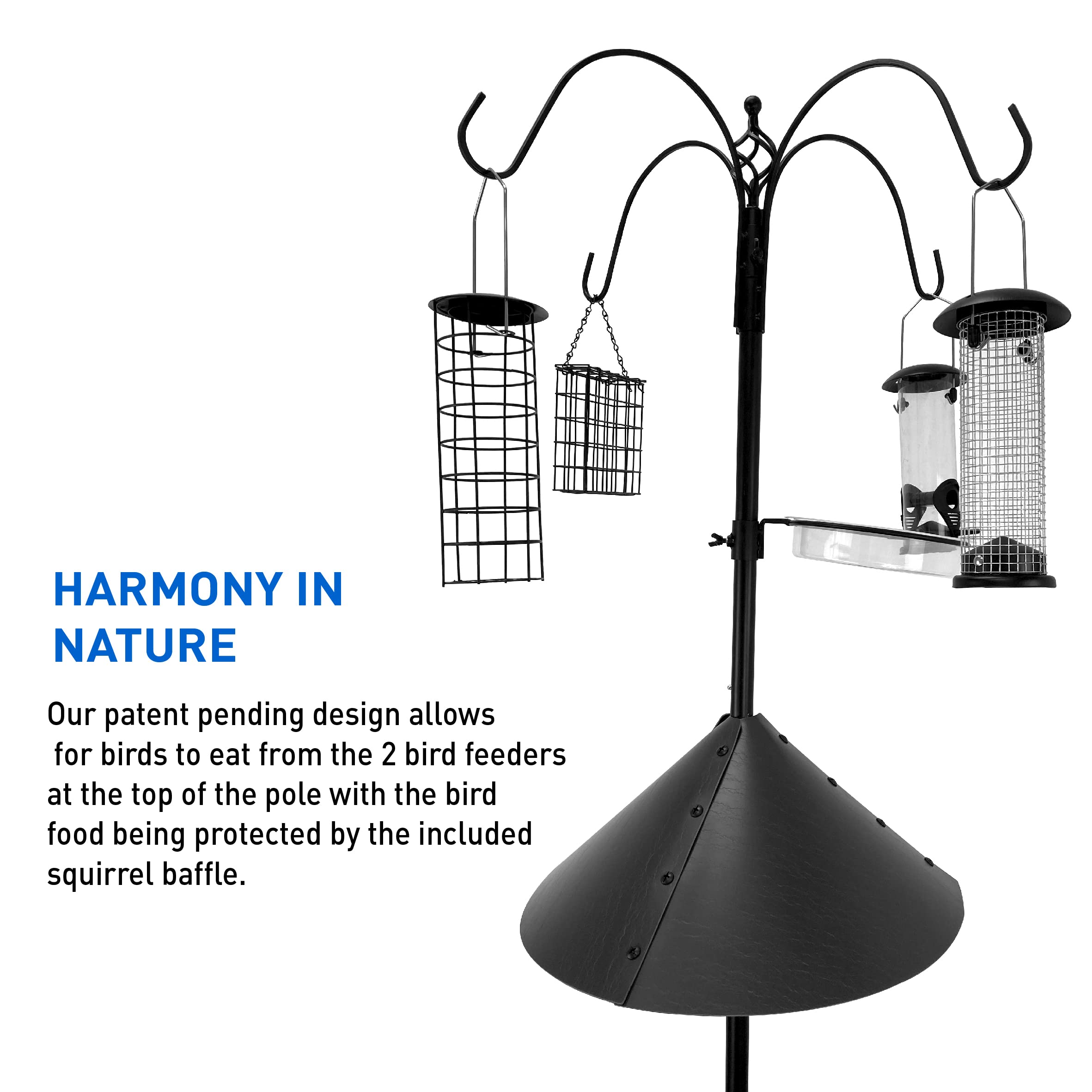 Snapklik.com : Squirrel Proof Bird FeederWild Bird Station - Powder ...