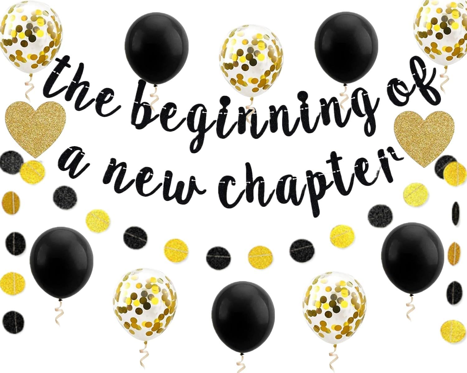 Amazon.com: The Beginning of a New Chapter Banner Funny Farewell ...