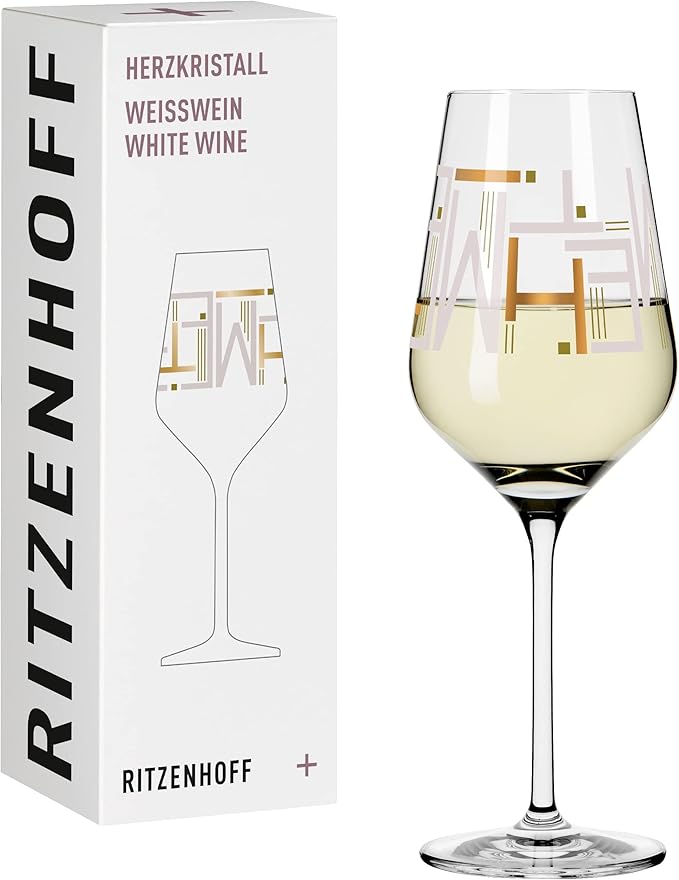 Ritzenhoff 3011010 White Wine Glass 300 ml - Series Heart Crystal No ...