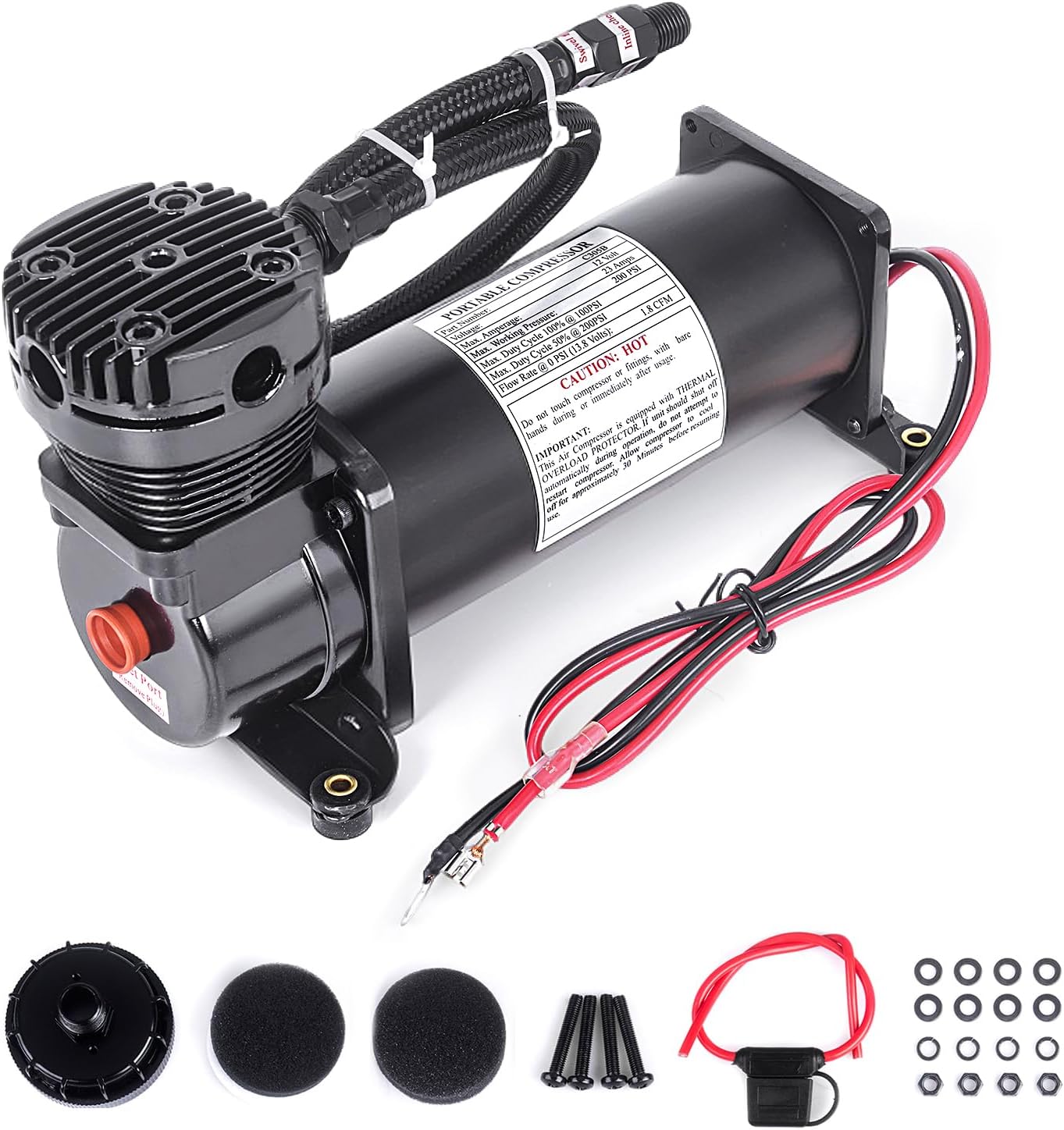 Amazon.com: 120PSI 1/8NPT Small Air Ride Suspension Compressor ...