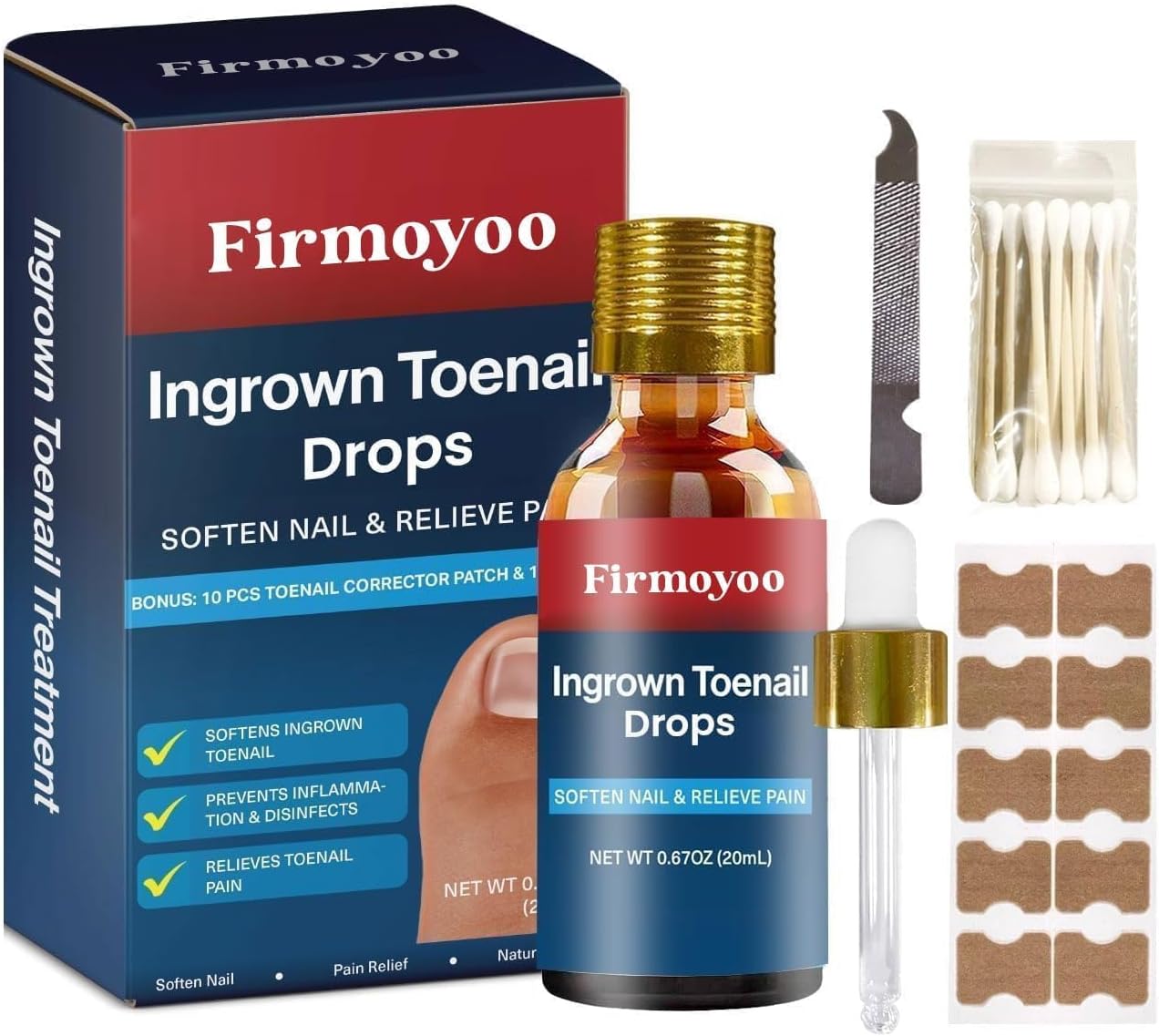 Amazon.com : PODERM – 2 in 1 TOENAIL INTEGRAL RELIEVER – Soften Nail ...