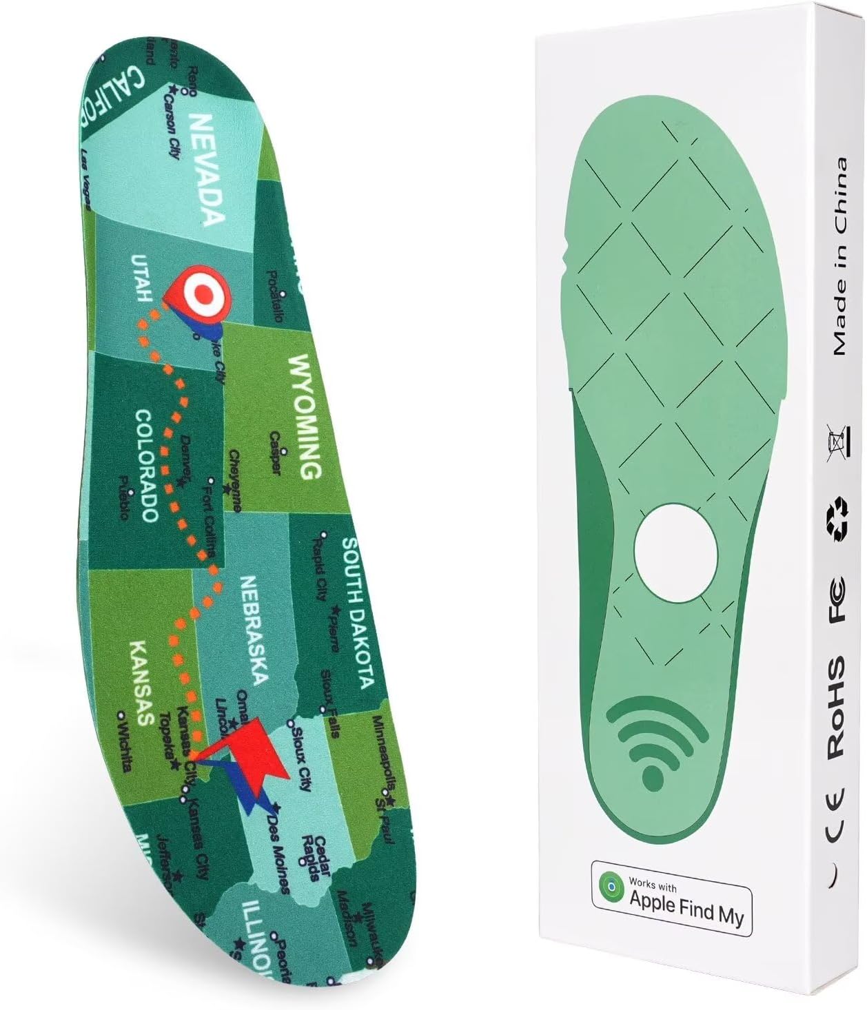 Amazon.com: Shoe Finder Insole Tracker with Apple Find My Network (iOS ...