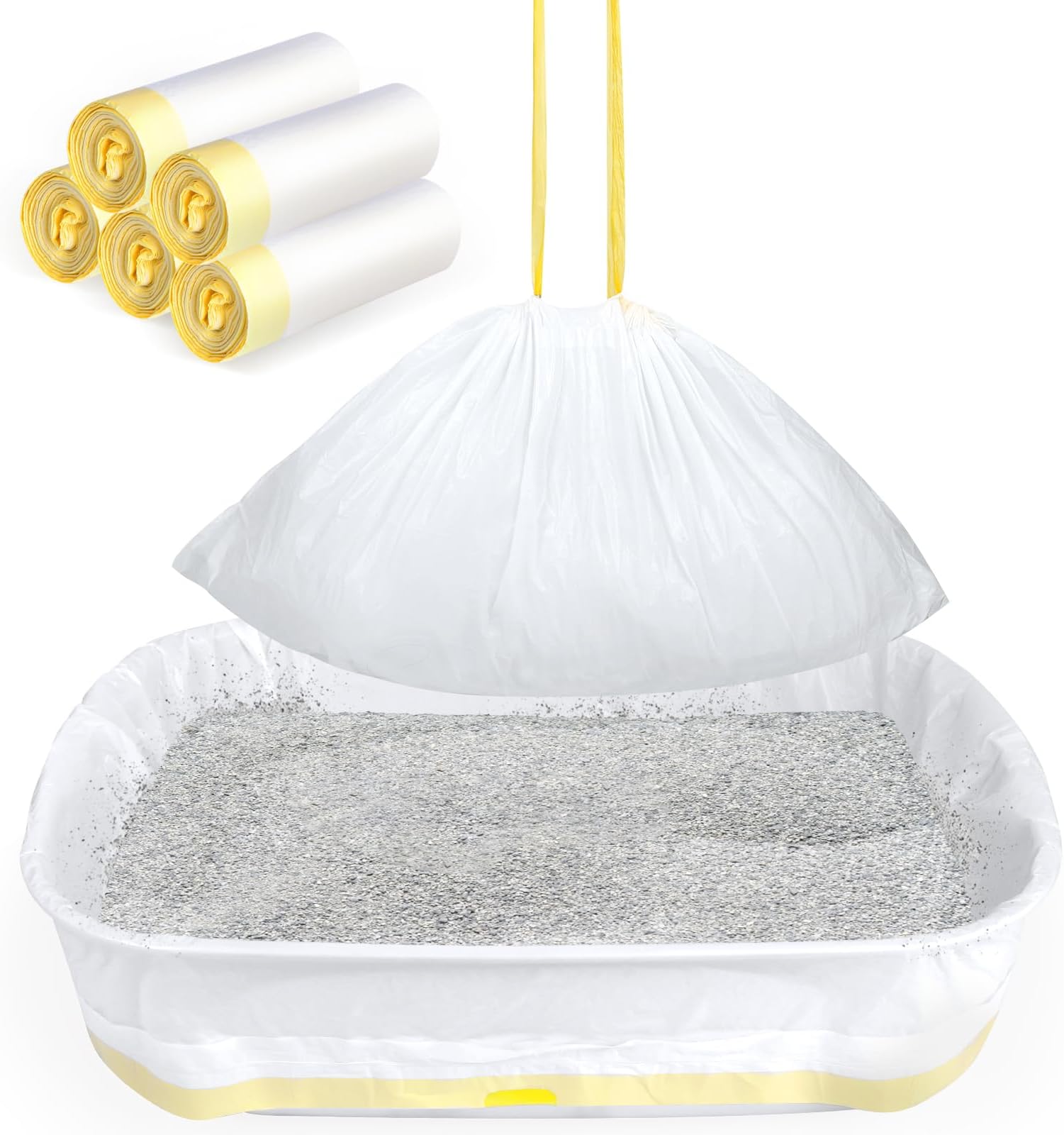 Amazon.com: Jumbo Cat Litter Box Liners 37" x 18",30 Count Jumbo Extra ...