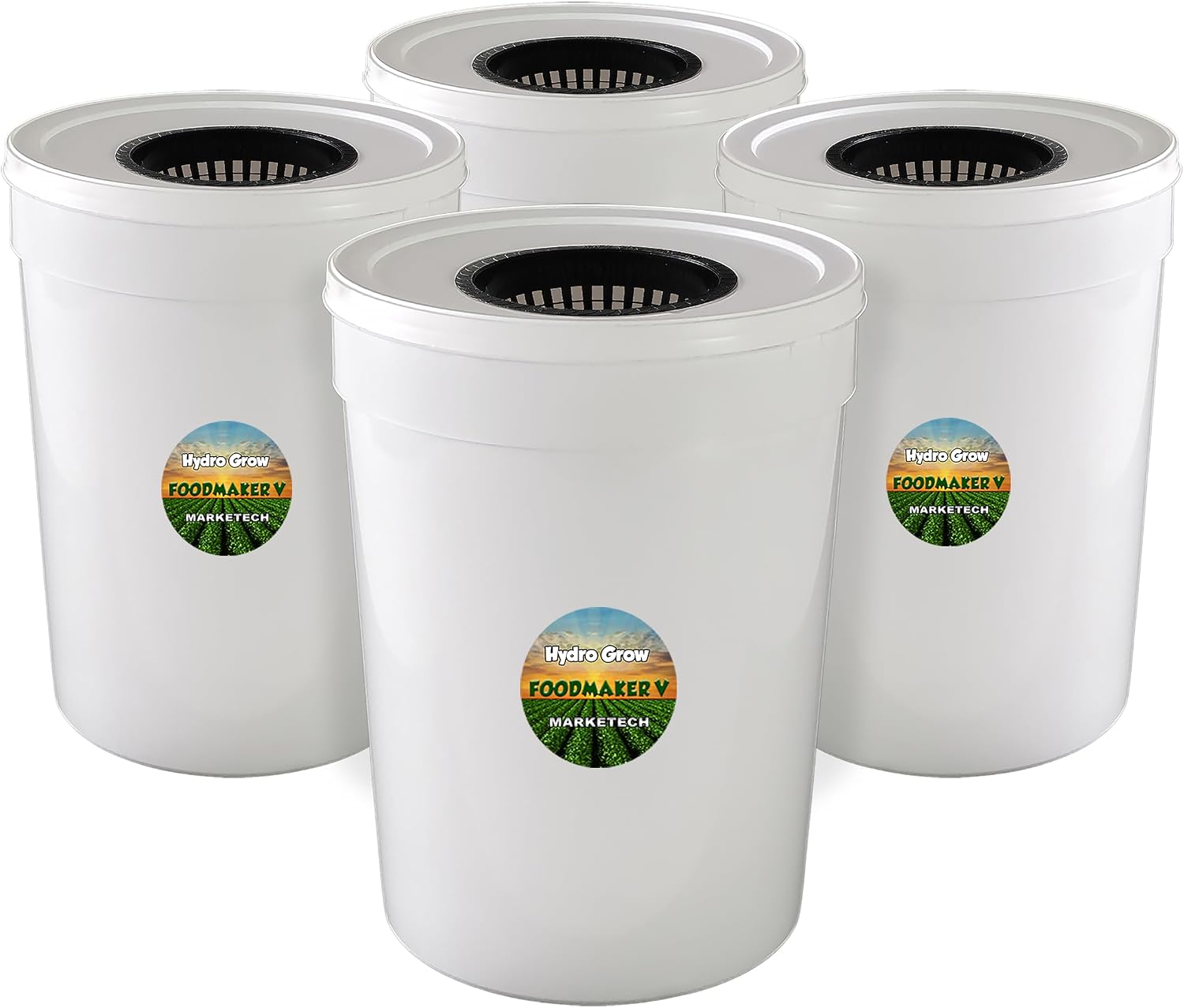 Amazon.com: Hydro Grow, Kratky 4 Large reservoirs with 3" net Cups ...