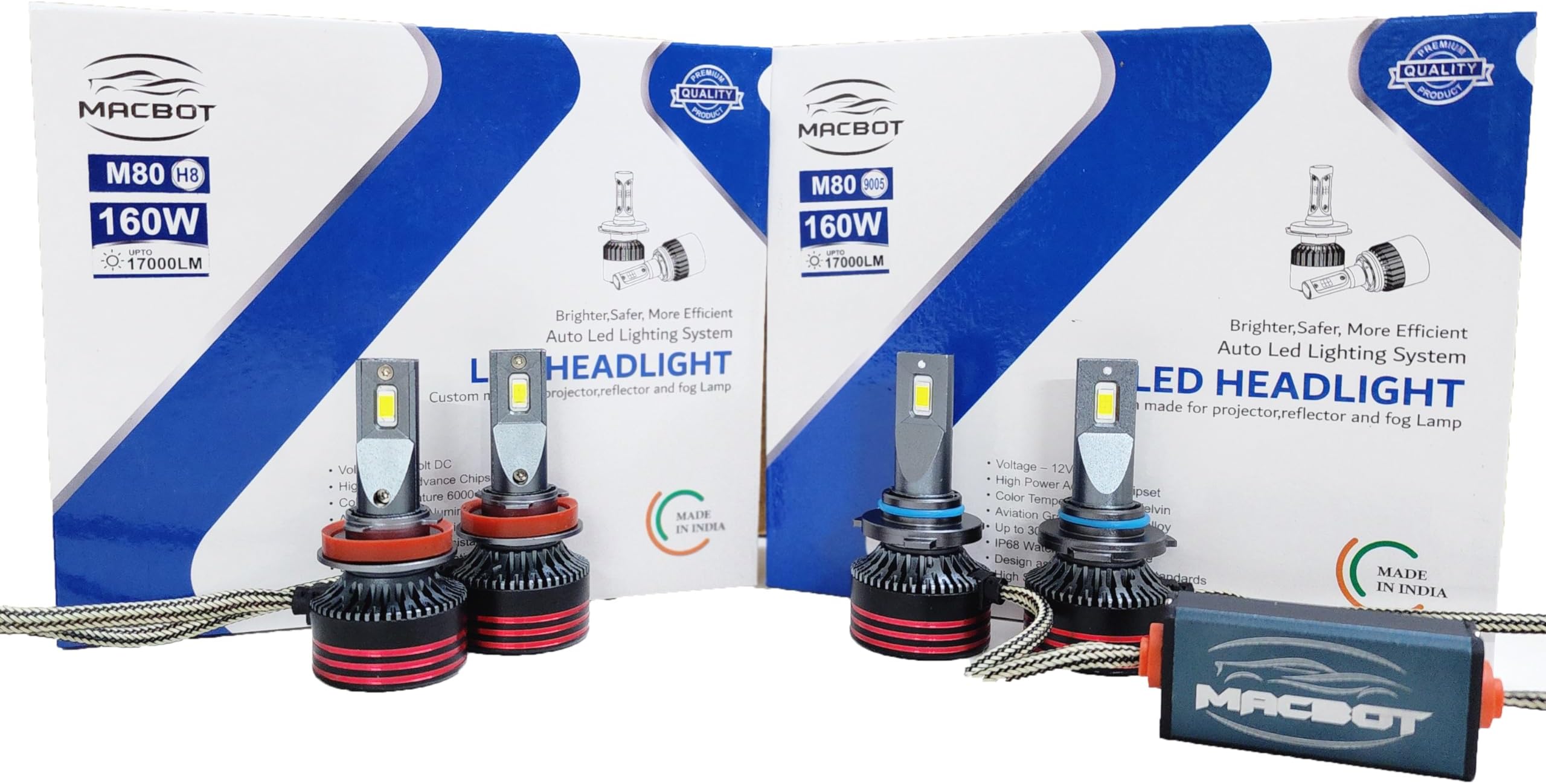 MACBOT Combo Headlight Bulb for Ertiga Honda City Toyota Crysta with 2 Year Replacement Warranty ...
