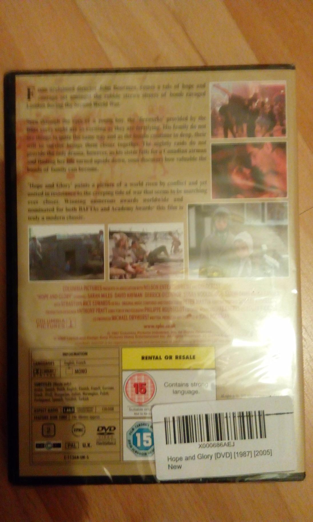 Hope And Glory [VHS] : Sarah Miles, David Hayman, Sebastian Rice ...