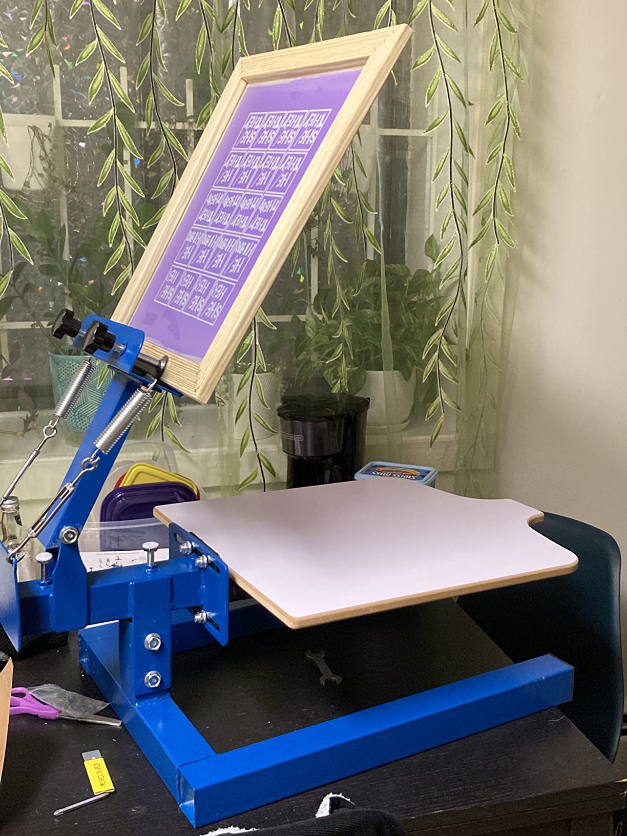 $13/mo - Finance VEVOR Screen Printer 1 Color 1 Station Silk Screen ...