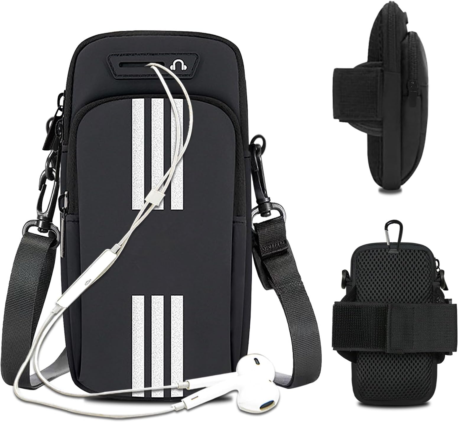 Amazon.com: MOVOYEE Phone Holder for Running Armband,Cell Phone Purse ...