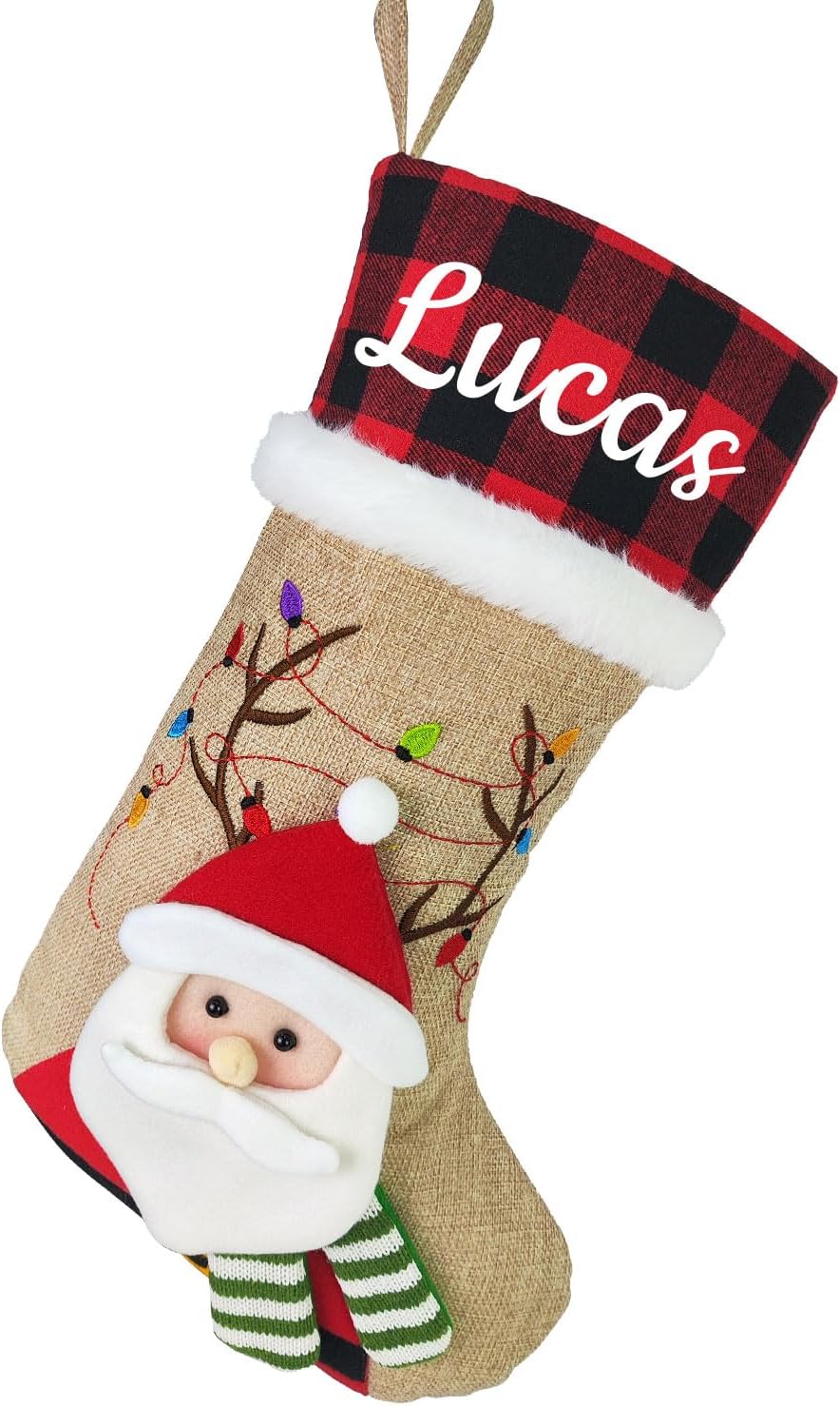 Amazon.com: Funny DIY Personalized Christmas Stocking with Name, Custom ...