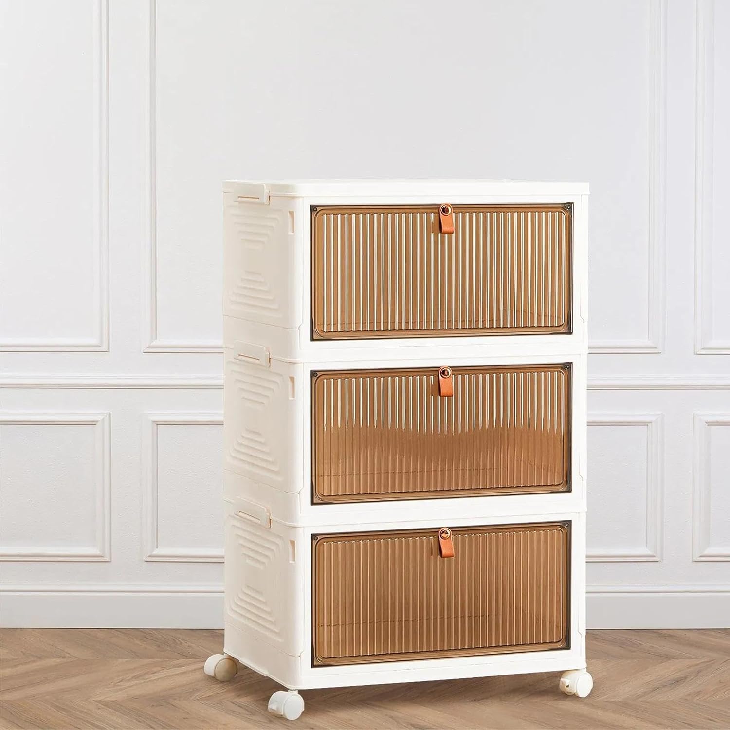 Amazon.com: 3 Tier Stackable Storage Bins with Lids, 23Qt Plastic ...