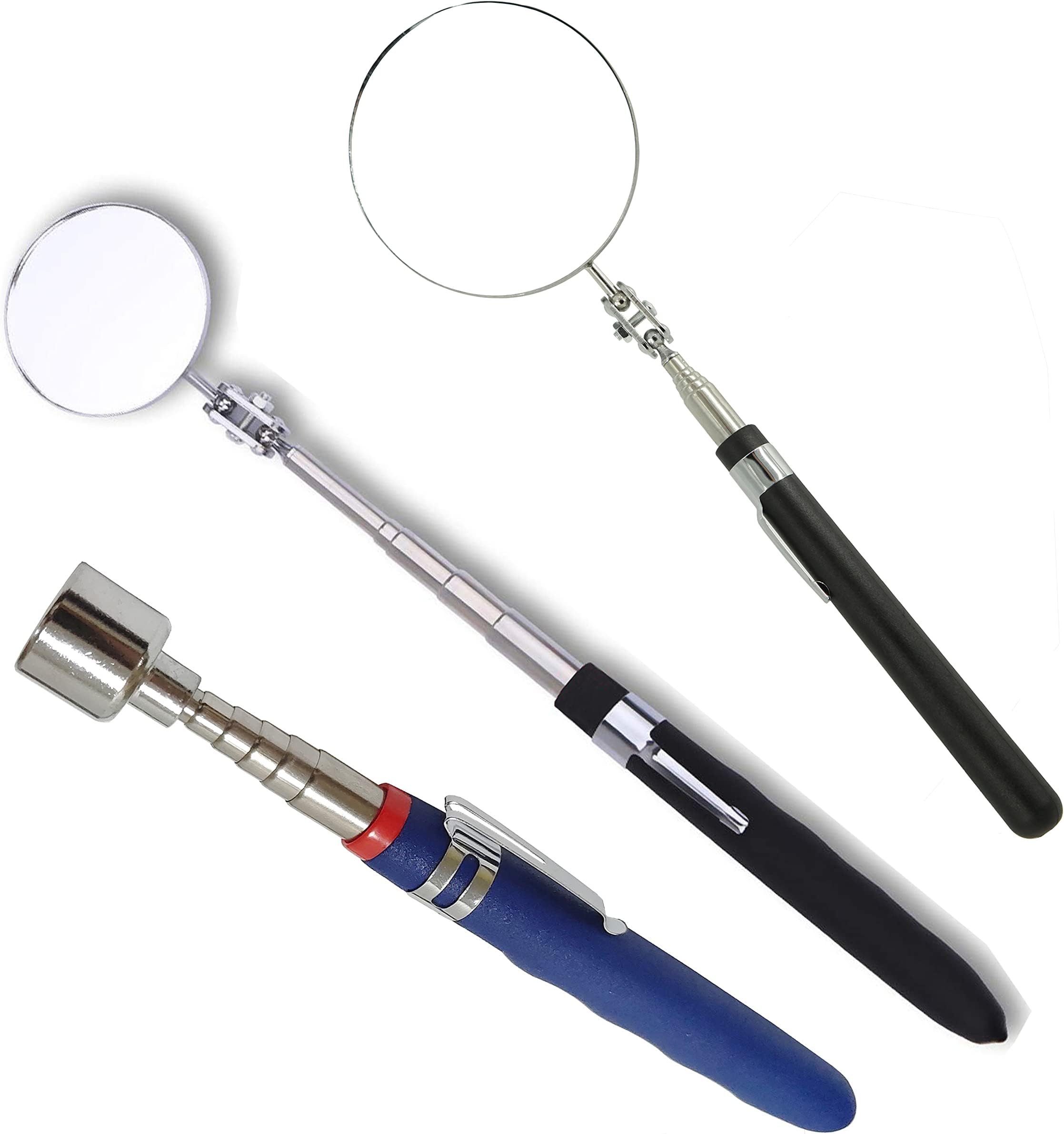 Amazon.com: Inspection mirror telescoping Round Mirror 20 lb telescopic ...