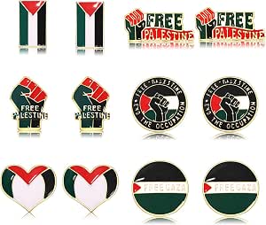 Amazon.com: Palestine Earrings for Women Free Palestine Stud Earrings ...