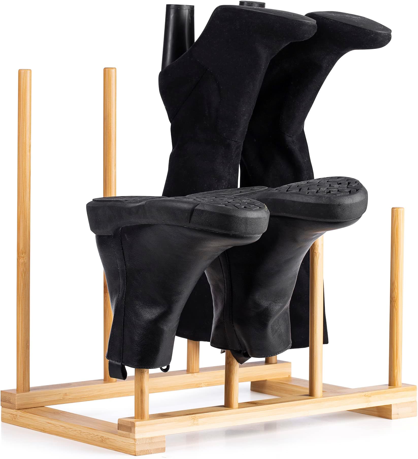 Taylor & Brown 3 Pair Boot Storage Rack, Durable Plastic Shoe Organizer ...