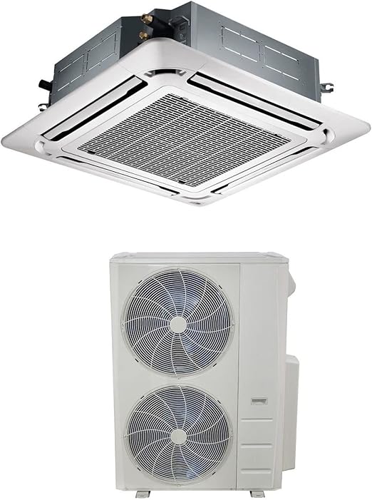 48000 BTU 16kW Super Slim DC Inverter Round Flow Ceiling Cassette Air ...