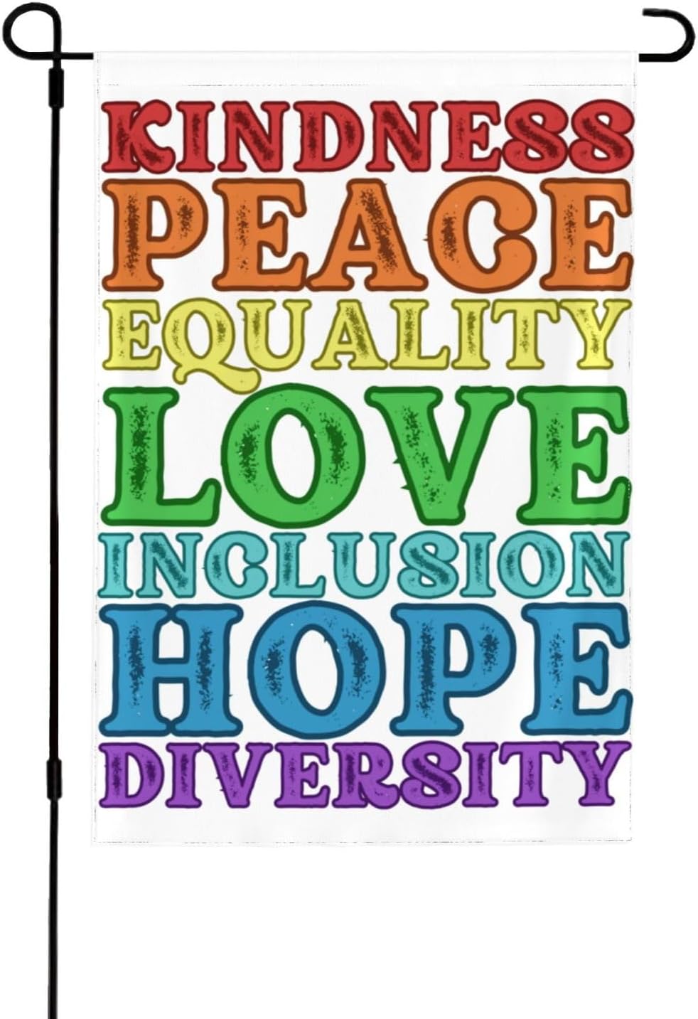 Amazon.com : Kindness Peace Equality Love Inclusion Hope Diversity Yard ...