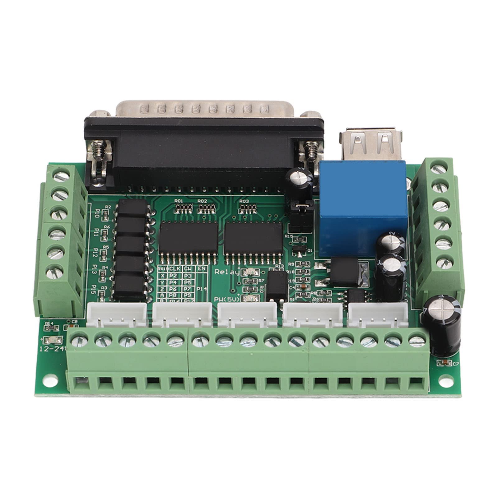 Buy DC 12-24V CNC Breakout Board 5 Axes Mach3 Interface Board with ...