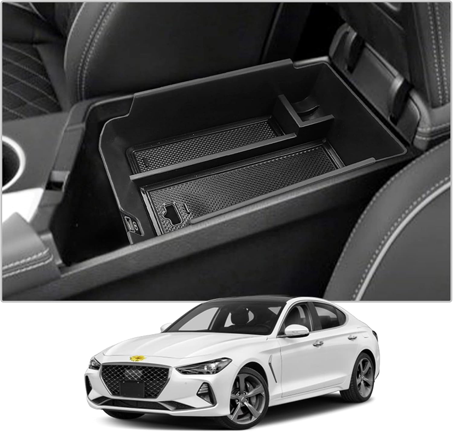 Amazon.com: CDEFG Console Organizer Tray for 2019-2024 Genesis G70 ...