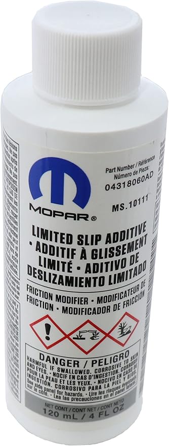 Genuine Mopar Fluid 4318060AB Limited Slip Additive - 4 oz. Bottle ...