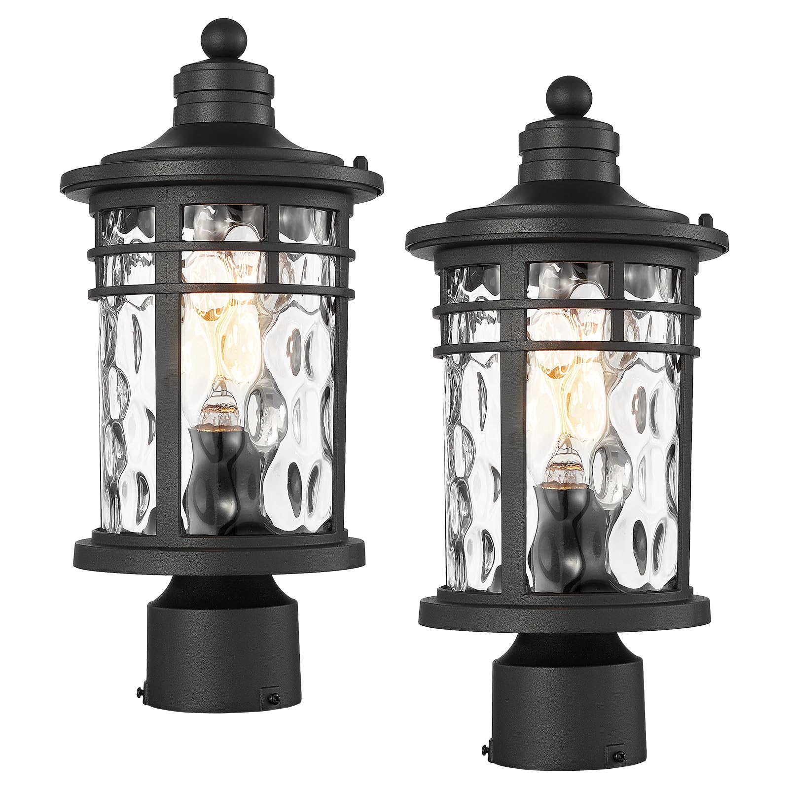 Darkaway Outdoor Post Lights Lamp Posts Outdoor Lighting, Aluminum Post ...