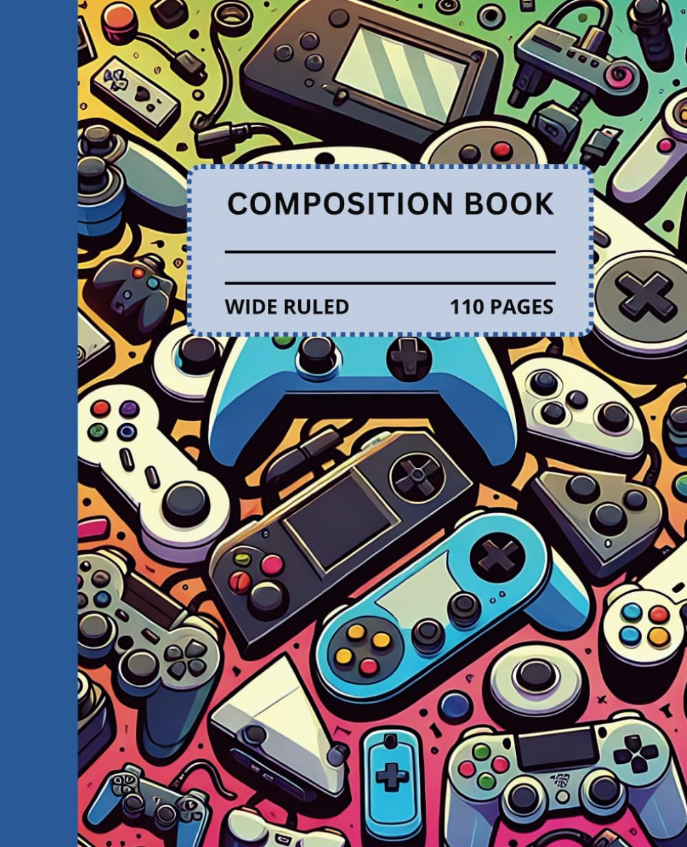Composition Notebook: Wide-Rule Lined Paper Journal | Video Gamer, Game ...