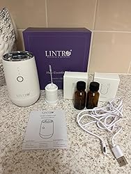 LINTRO - Waterless Portable Essential Oil Diffuser, Rechargeable USB ...