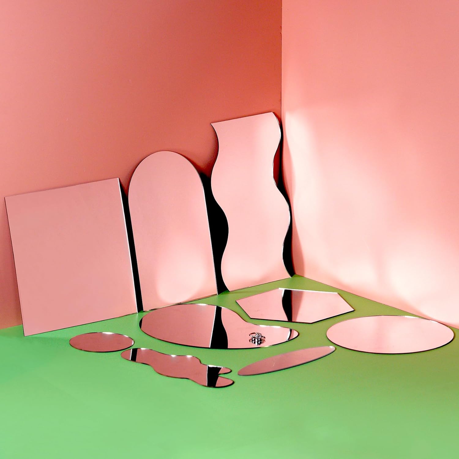 Amazon.com : Meking 9PCS Product Photography Props Acrylic Mirror Glass ...