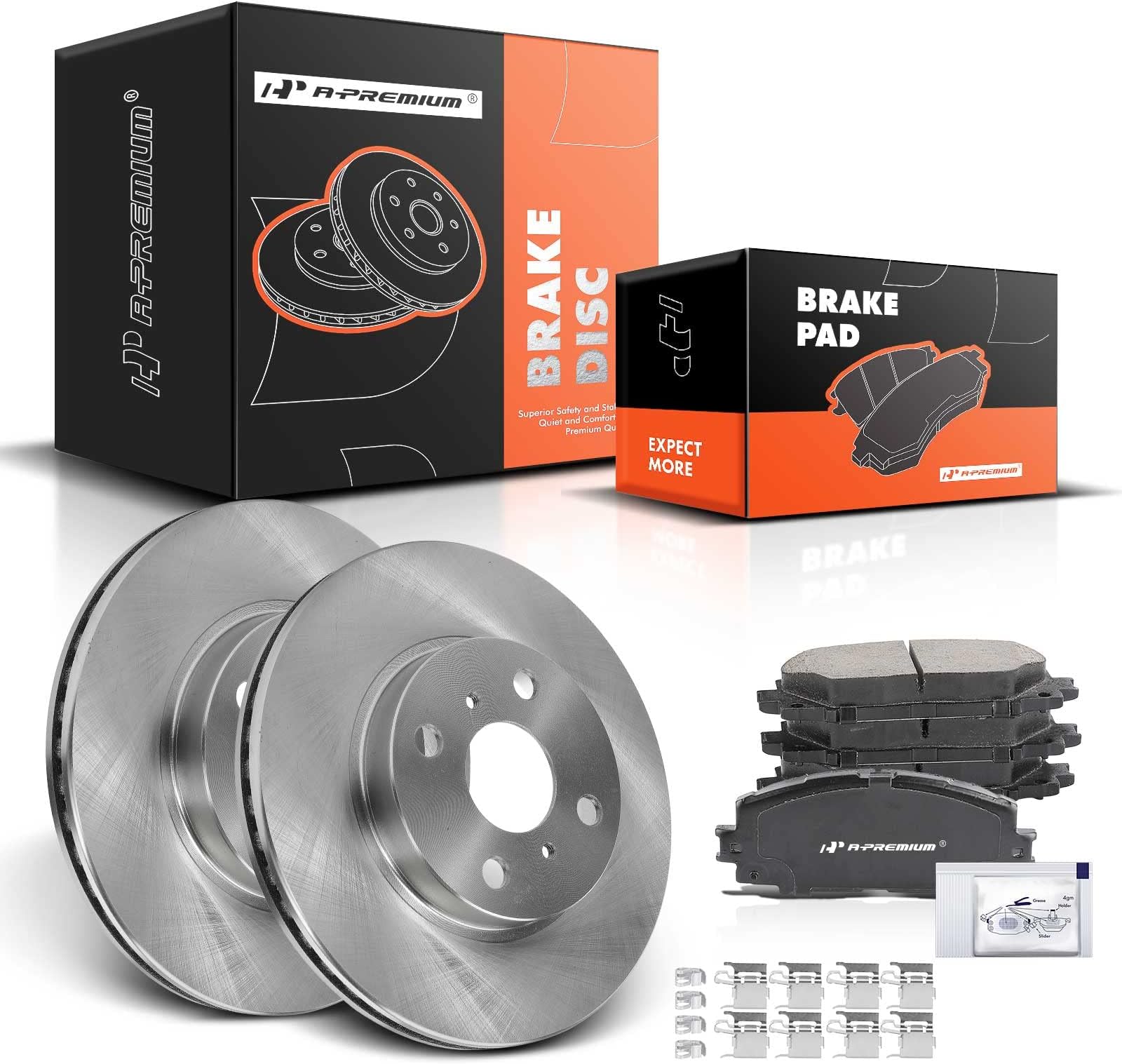 Amazon.com: Detroit Axle - Front Brake Kit for Toyota 2006-2018 Yaris ...