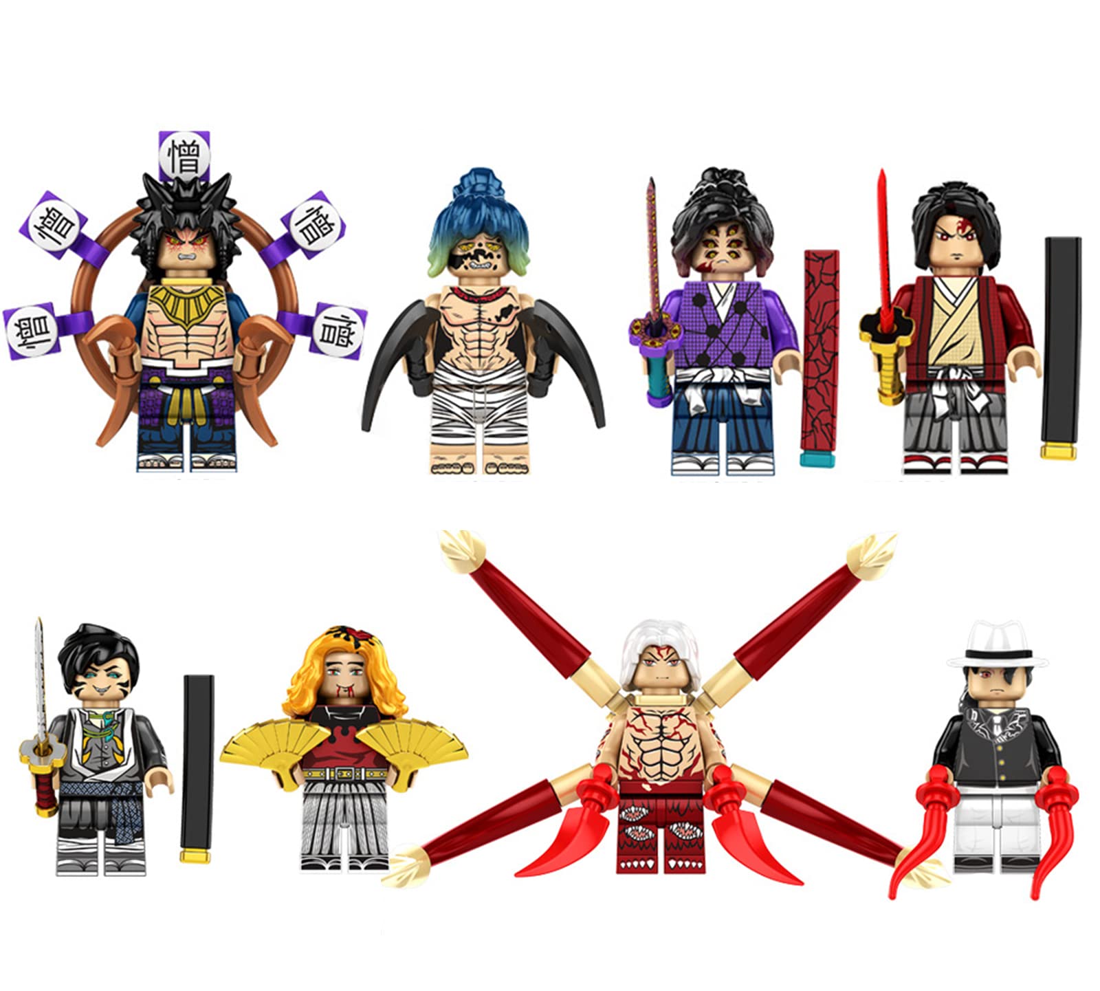 Demon Slayer Anime Building Blocks Characters Of Hantengu Giyuutarou ...