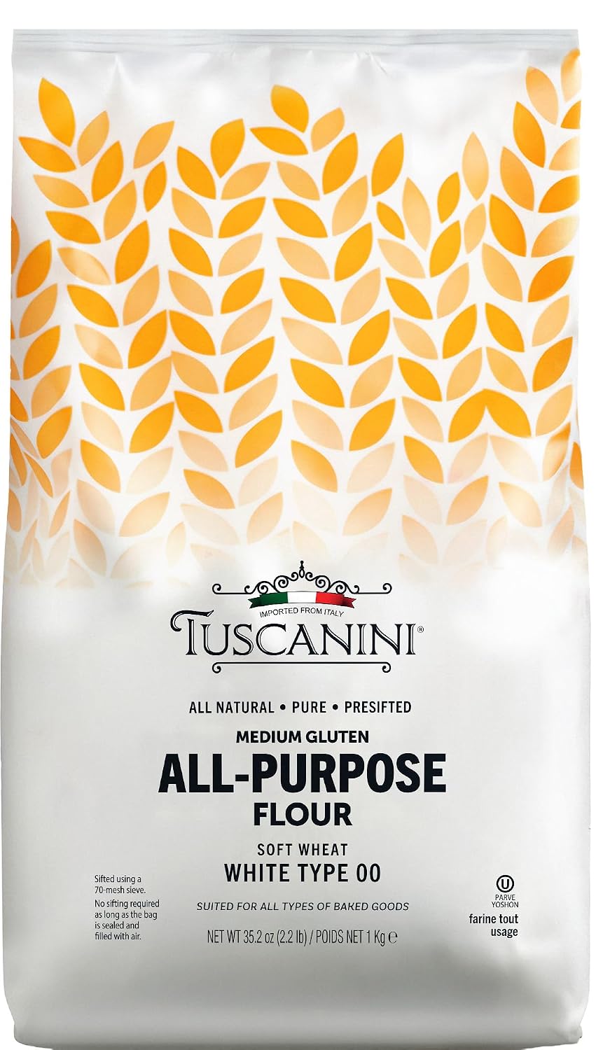 Amazon.com : Tuscanini Italian Pizza Flour, Soft White Wheat Double ...