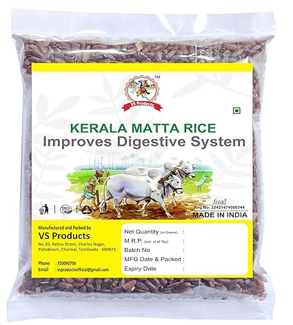 VS Products Kerala Matta Rice, 10kg, Rose Matta Rice, Palakkadan Rice ...