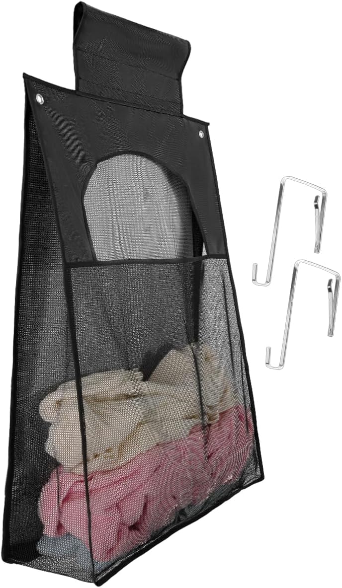 Amazon.com: ALYER Hanging Mesh Laundry Hamper with Big Opening,Over The ...