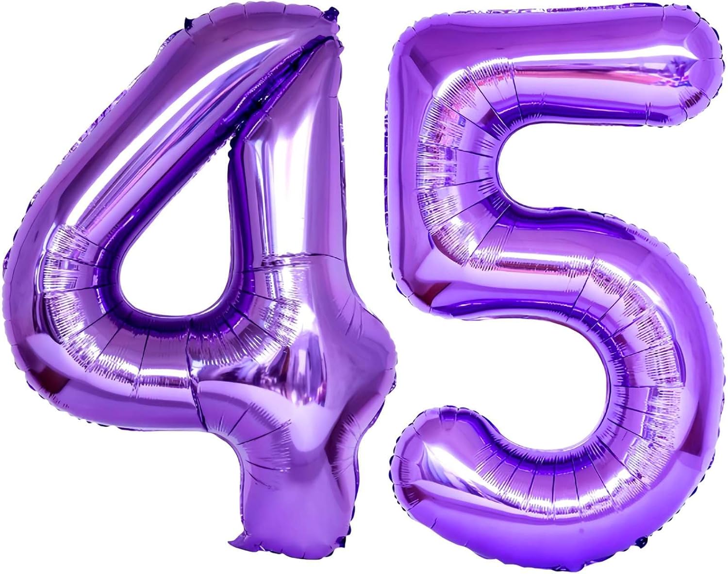 Amazon.com: Purple 45 Number Balloons, 40 Inch Giant Number 45 Balloons ...