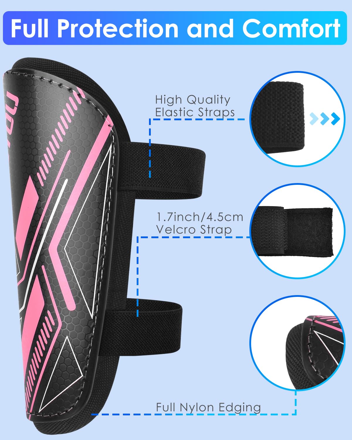 Snapklik.com : BROTOU Shin Guards Soccer Kids 2-18, Youth Soccer Shin ...