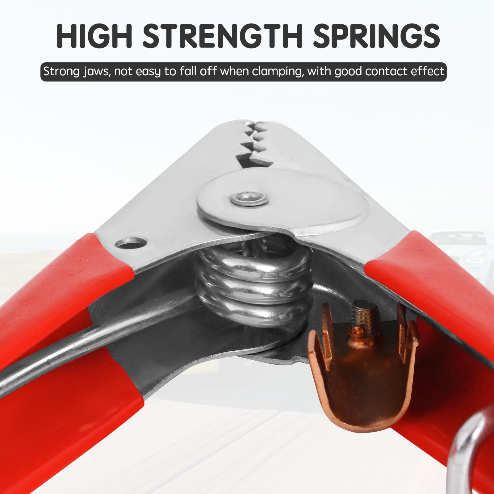 Snapklik.com : Jumper Cable Clamps Heavy Duty 4 Pcs, Battery Clamps ...