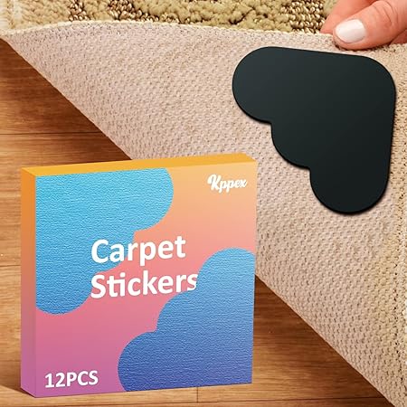 Amazon.com: [12 Pack] Rug Gripper, Double Sided Non-Slip Rug Pads Rug ...