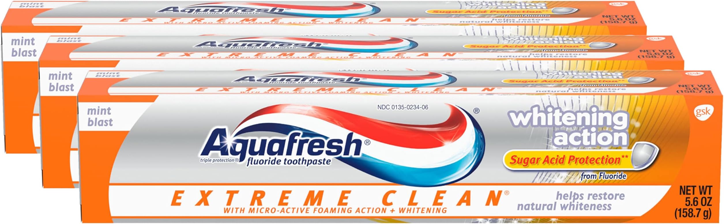 Amazon.com : Aquafresh Extreme Clean Whitening Action Fluoride ...