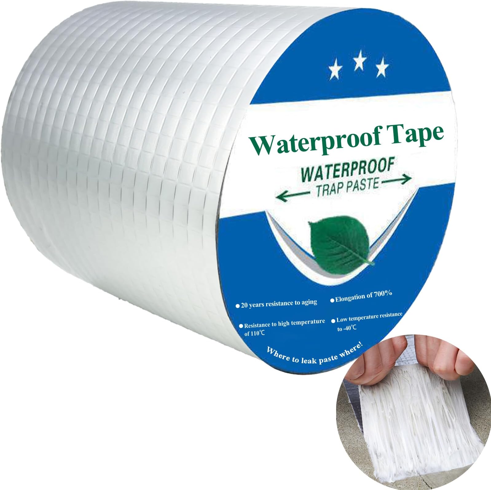 Gorilla Waterproof Patch and Seal Tape 4" x 10' Black, (Pack of 1 ...