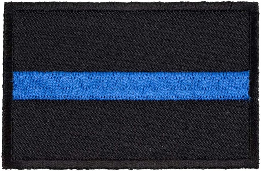 Amazon.com: Thin Blue Line Police Patch, Law Enforcement Patches ...