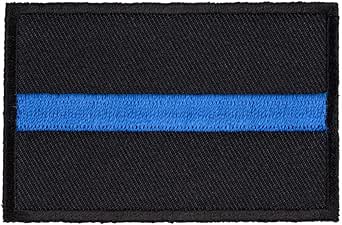 Amazon.com: Thin Blue Line Police Patch, Law Enforcement Patches ...