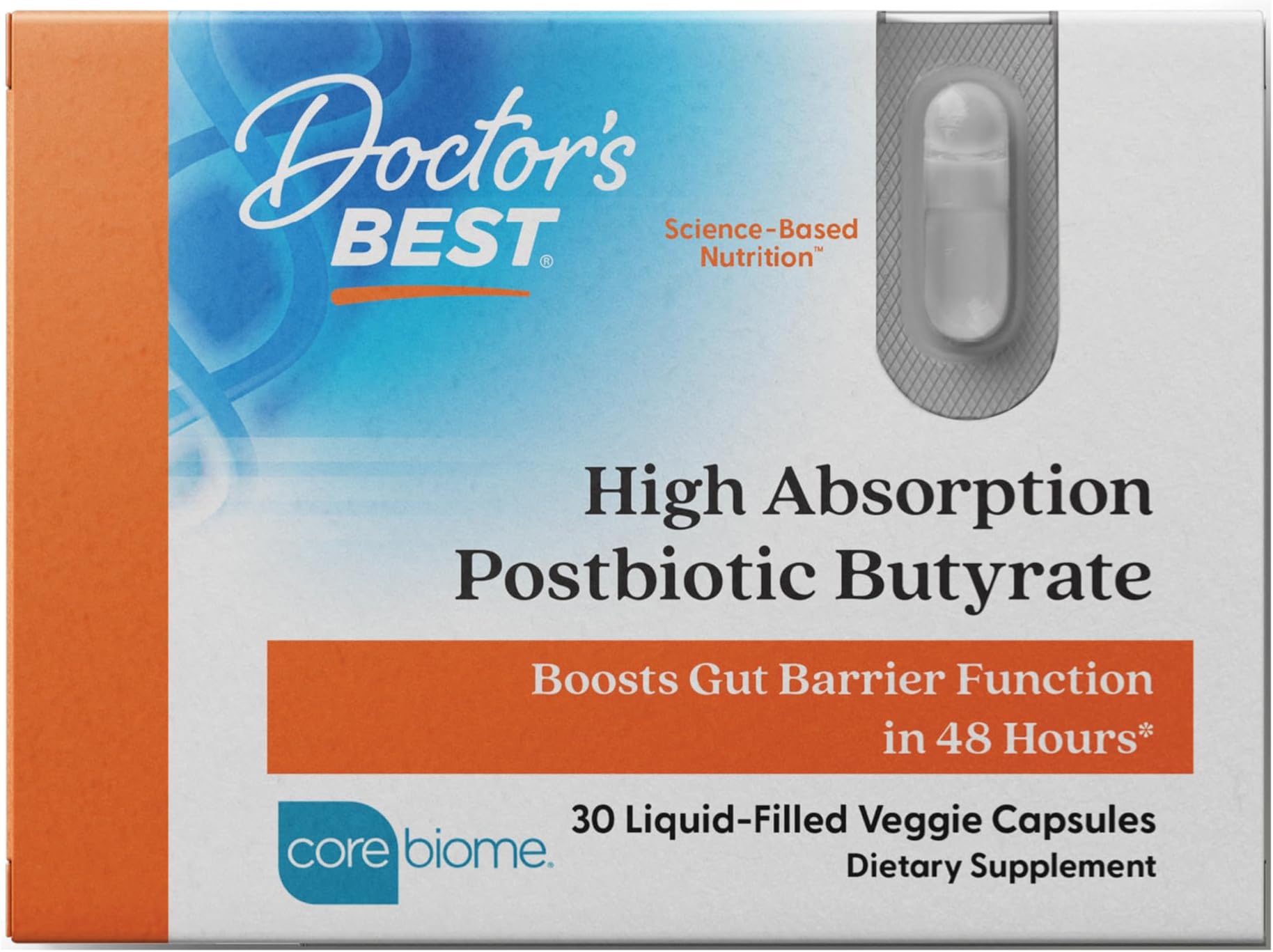 Amazon.com: Doctor's BEST High Absorption Postbiotic Butyrate Featuring ...