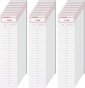 Amazon.com: 50 Sheets Ladder Inspection Labels Safety Stickers for ...