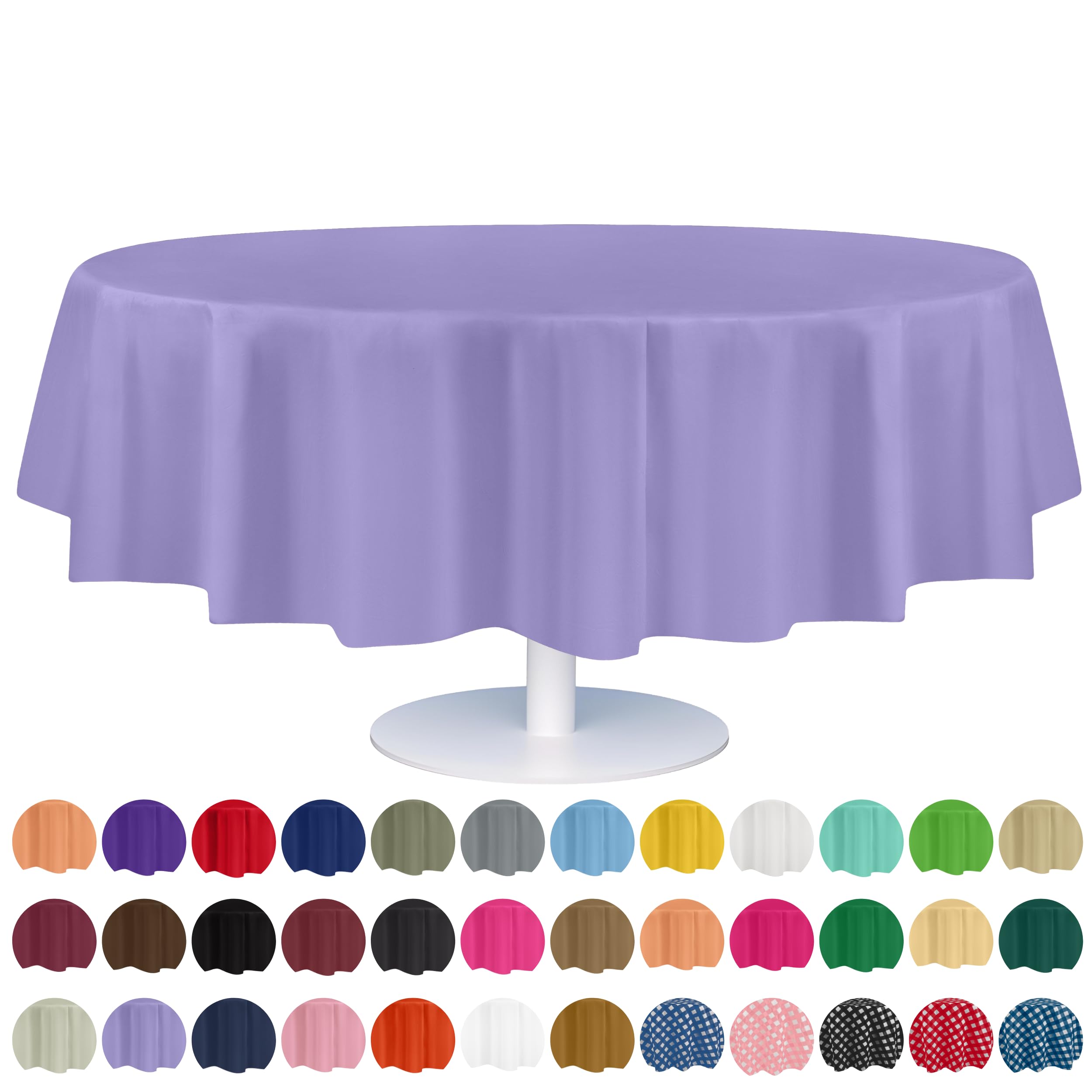 Snapklik.com : Grandipity 12 Pack Premium Disposable Plastic Tablecloth ...