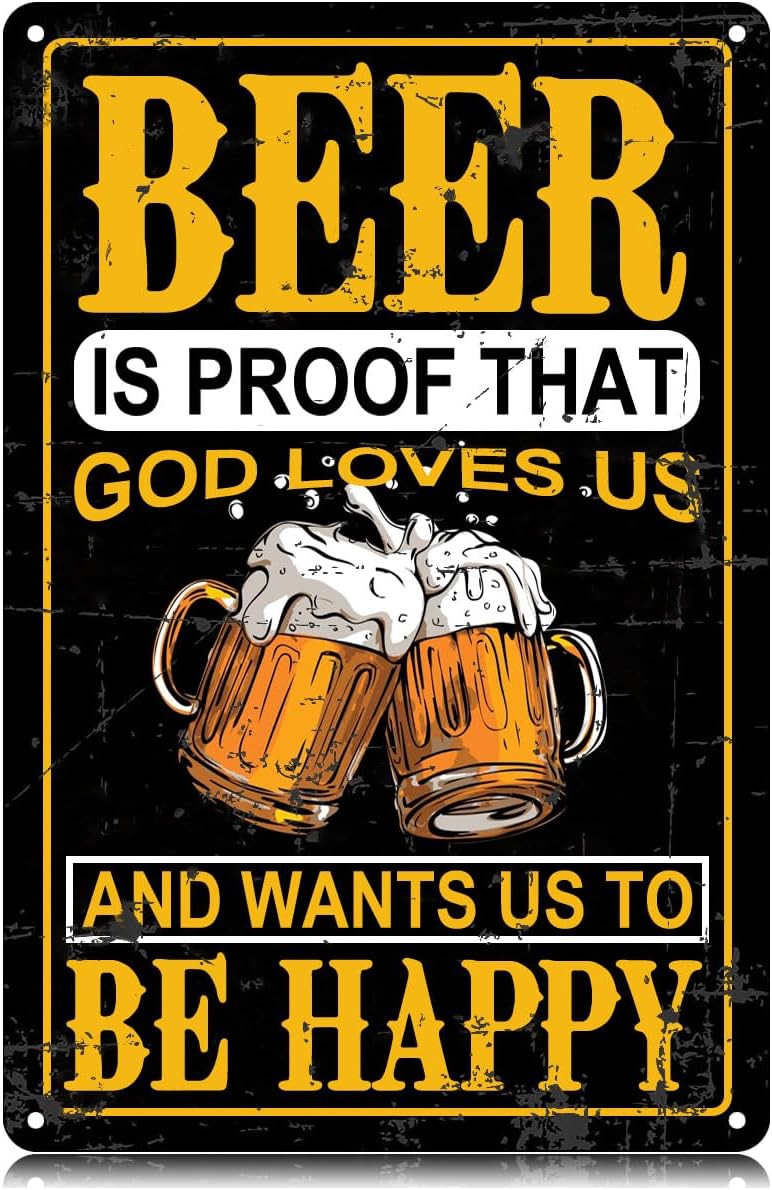 Amazon.com: MTSDECO Beer is Proof that God Loves Us and Wants Us to be ...