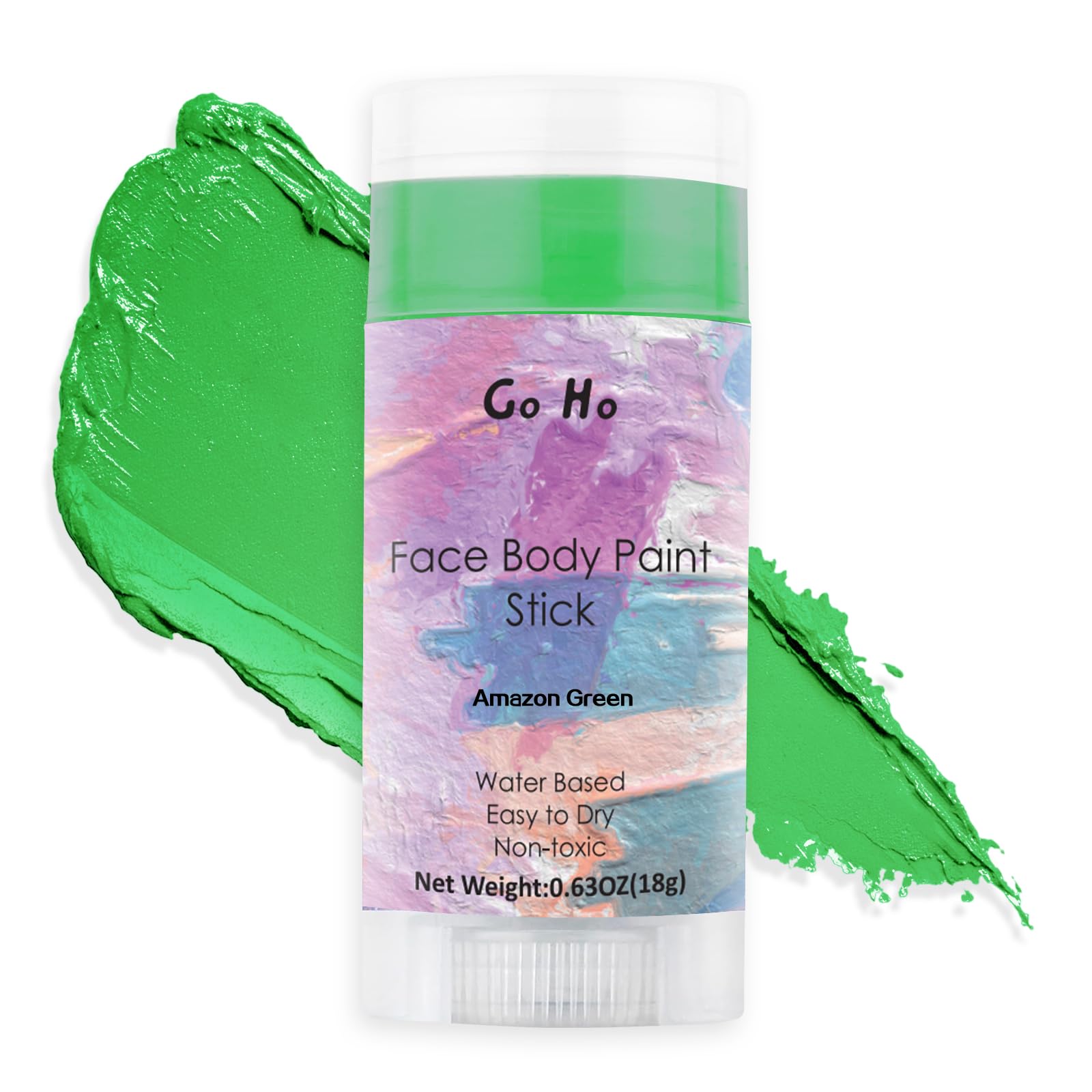 Amazon.com: Go Ho Water Based Amazon Green Face Body Paint Stick,Non ...