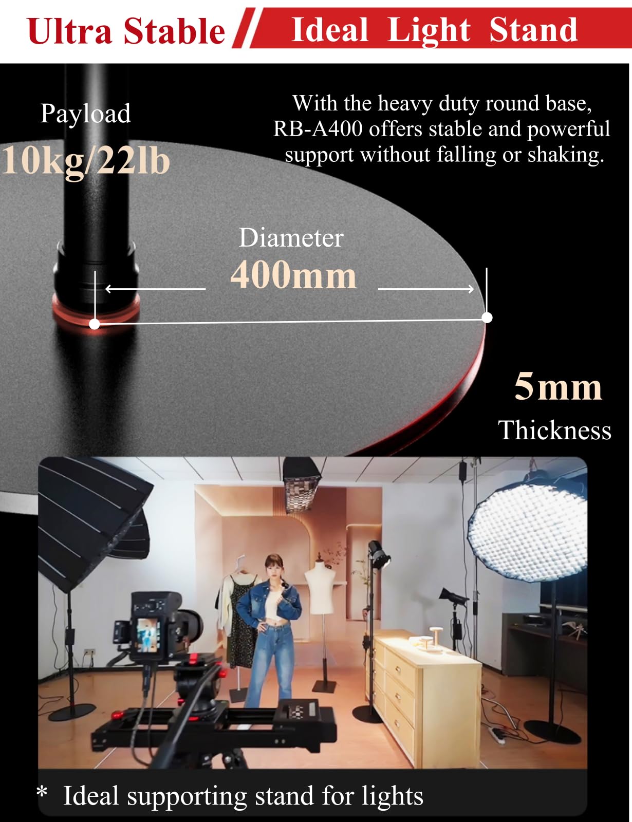 Snapklik.com : IFOOTAGE Cobra RB-A400 Light Stand Photography, 79 ...
