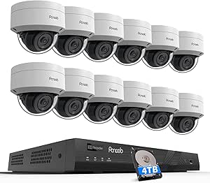 Amazon.com : PANOOB 16 Channel Security Camera System, 12x 5MP Wired IK ...