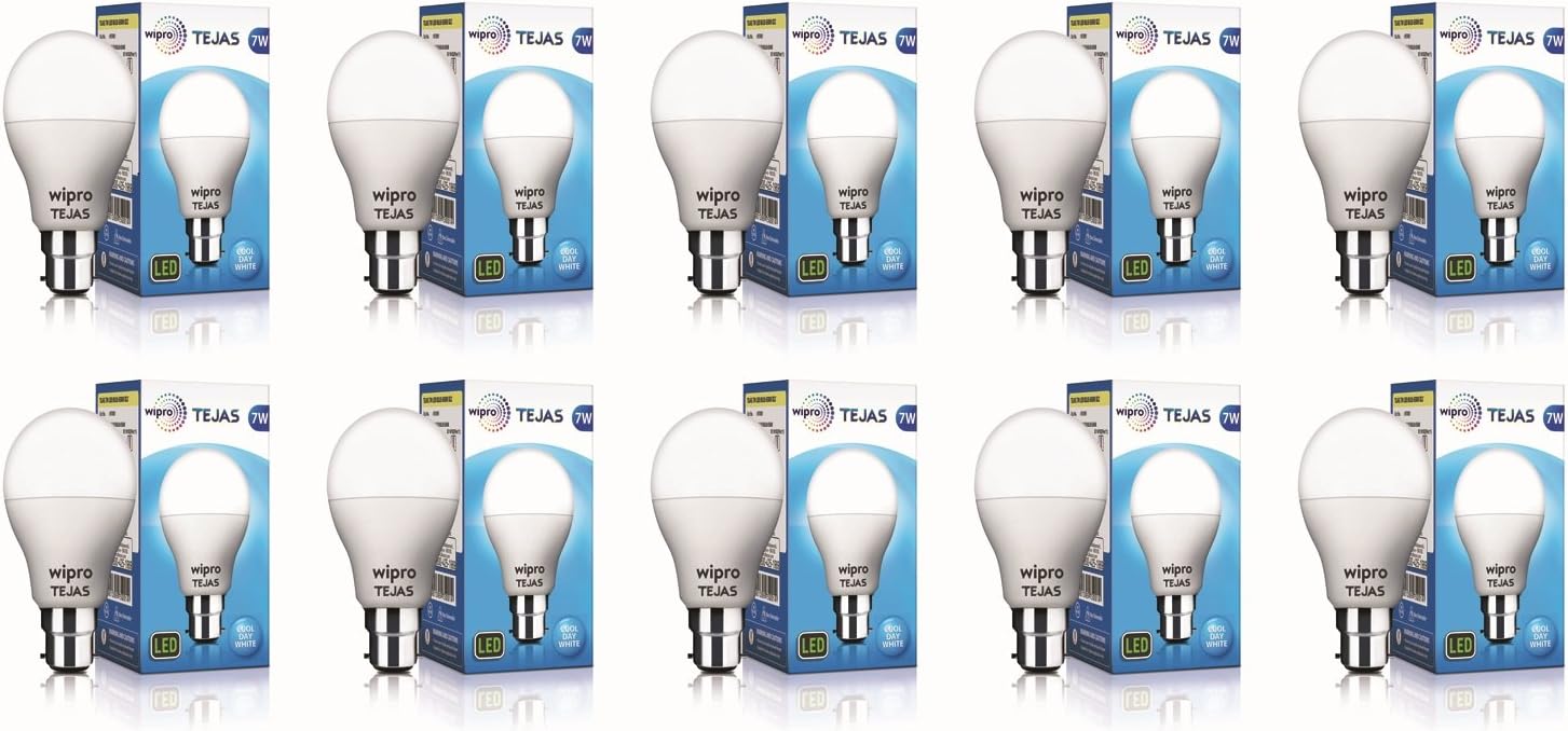 Buy PHILIPS E27 7-Watt LED Bulbs WW (Pack of 10, Warm White) Online at ...