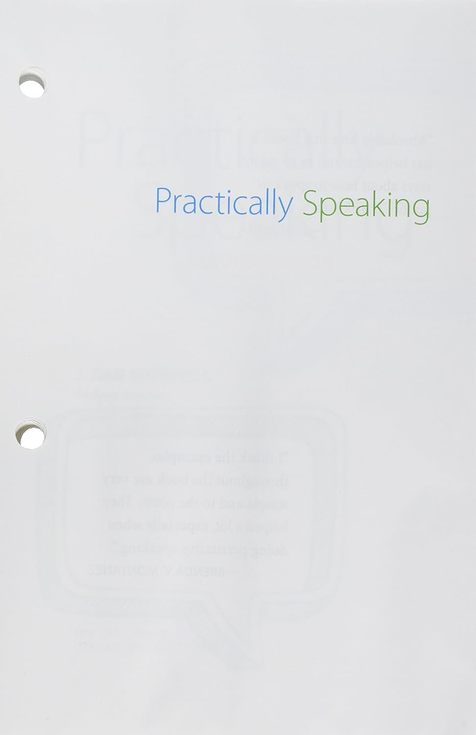Practically Speaking: 9780190649166: Communication Books @ Amazon.com